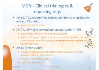 Adverse Event reporting in Medical Device Clinical Trials under the MDR ...