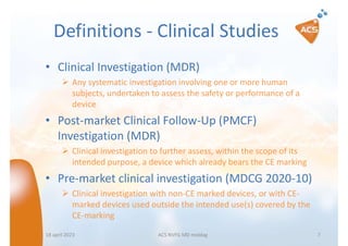 Adverse Event reporting in Medical Device Clinical Trials under the MDR ...