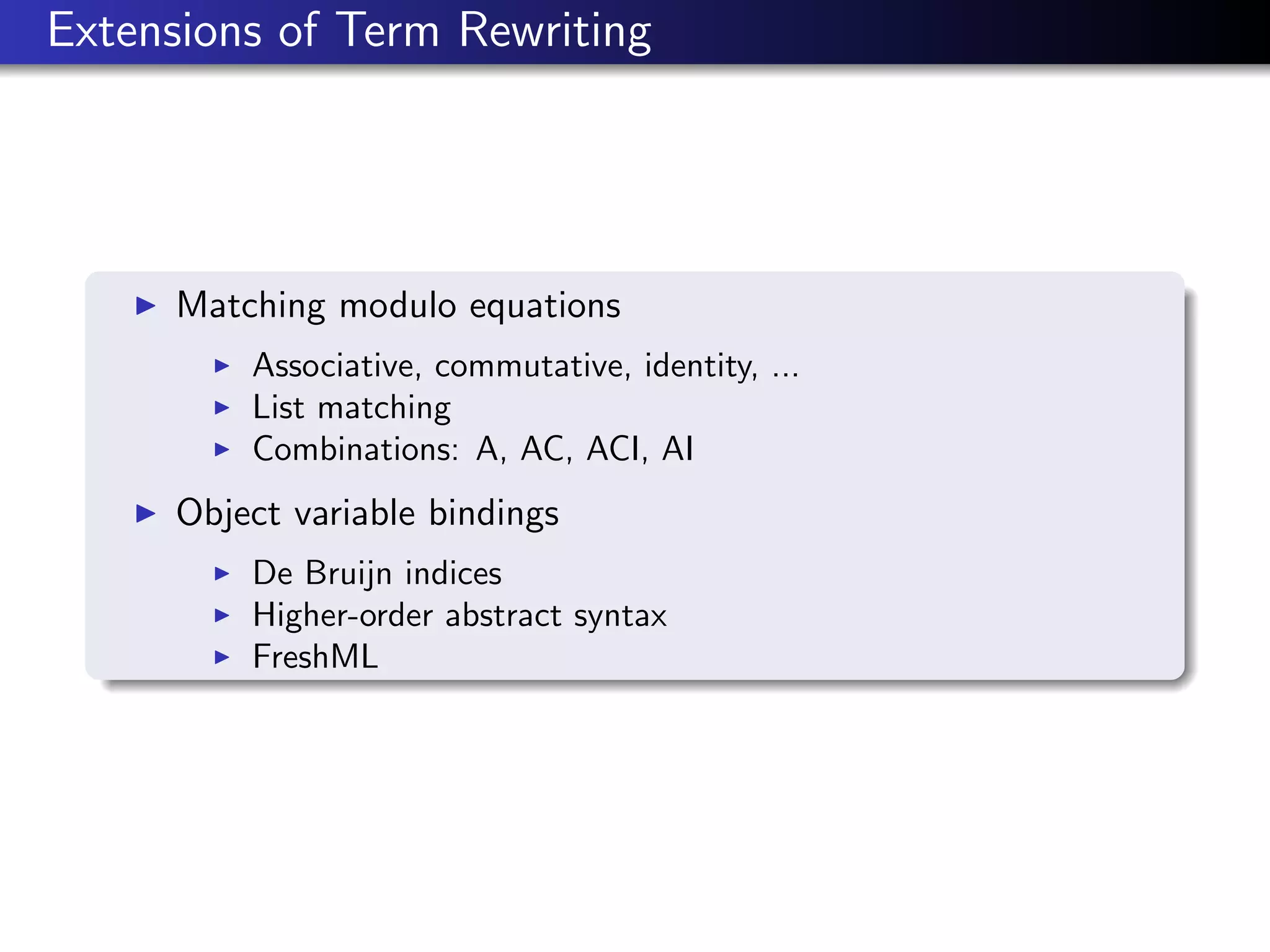 Strategies for Rule-Based Program Transformation | PPT