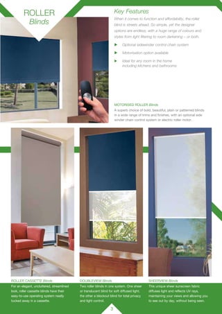 Vista Blinds & Curtains Brochure September 2013 | PDF