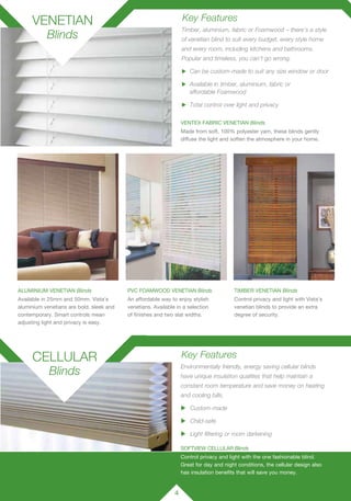 Vista Blinds & Curtains Brochure September 2013 | PDF