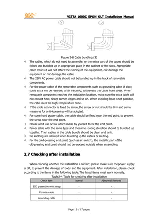 Vista 1600 c epon olt installation manual(v1.3.1) | PDF