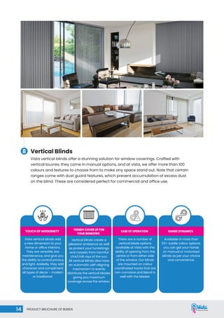 Vista Blinds Catalogue Brochure by Vista Fashions | PDF