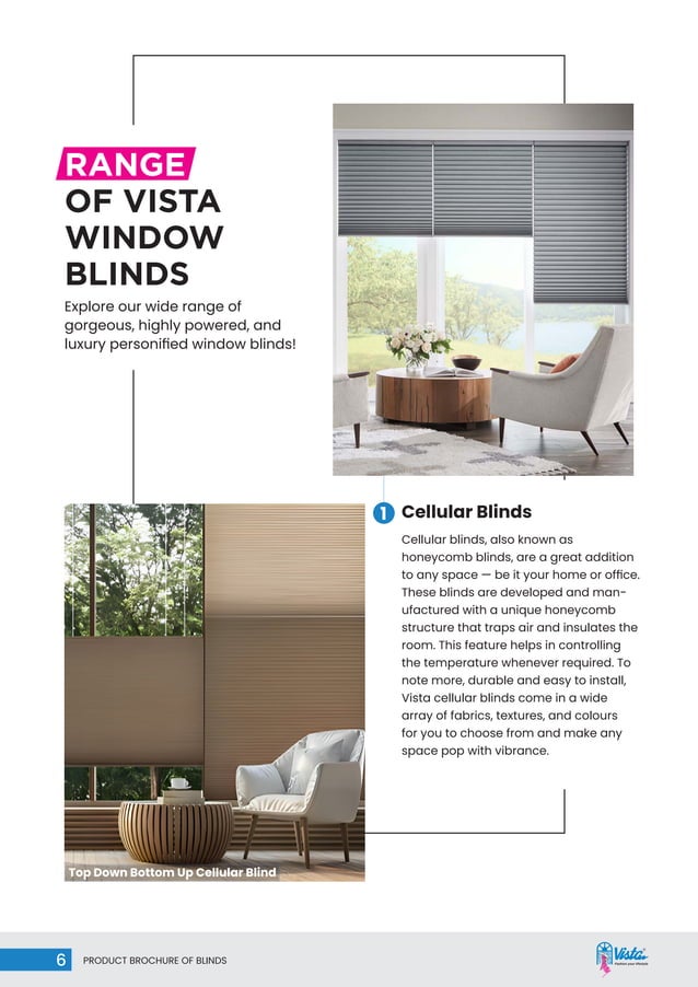 Vista Blinds Catalogue Brochure by Vista Fashions | PDF