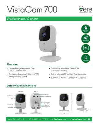 Vista cam700 datasheet-rf3 | PDF