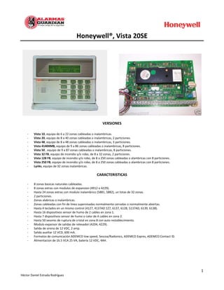 Vista 20SE | PDF