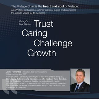 Vistage Chair Brochure 2011 | PDF