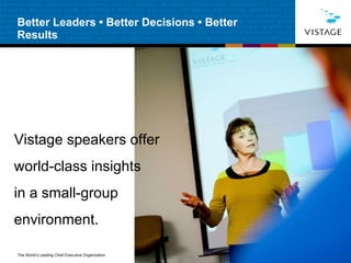 More About Vistage | PPT