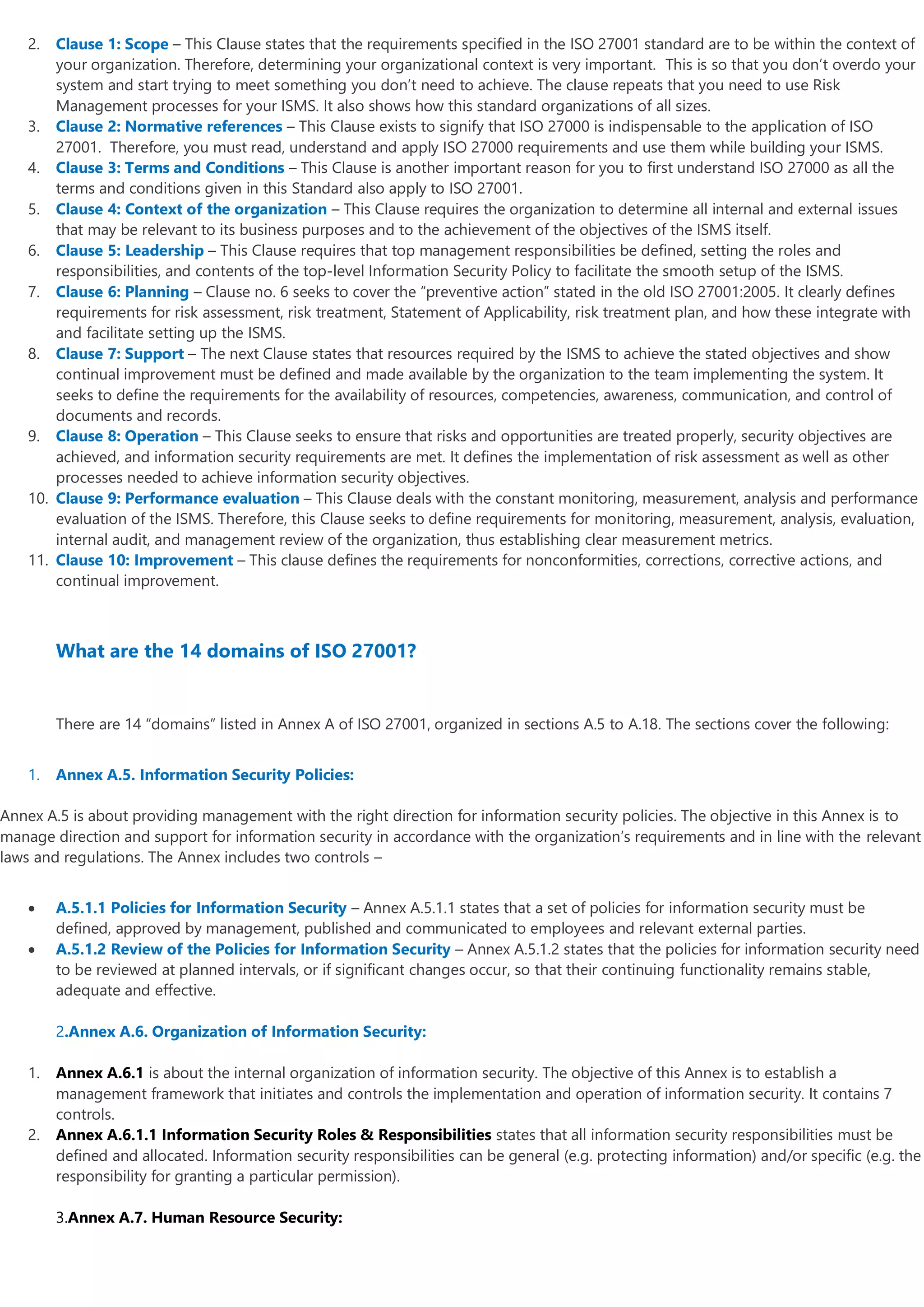 Guide on ISO 27001 Controls | PDF