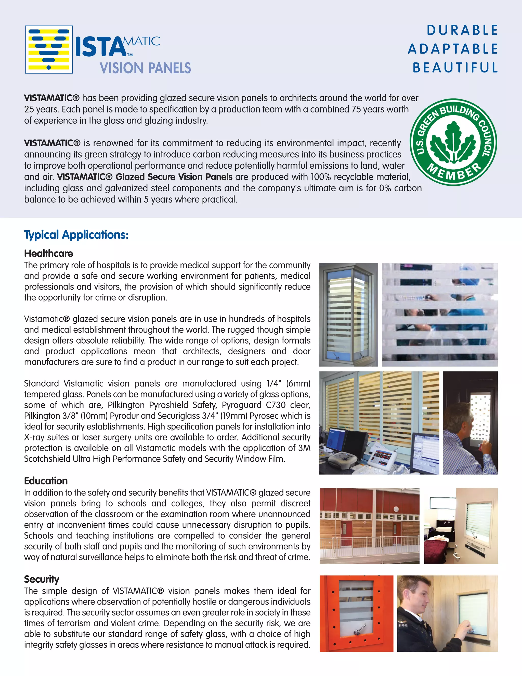 Vistamatic Architectural Brochure | PDF