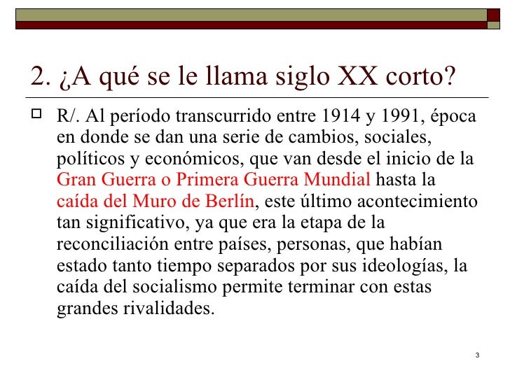 Vista panorámica del siglo xx