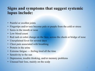 SYSTEMIC LUPUS ERYTHROMATOSUS | PPTX