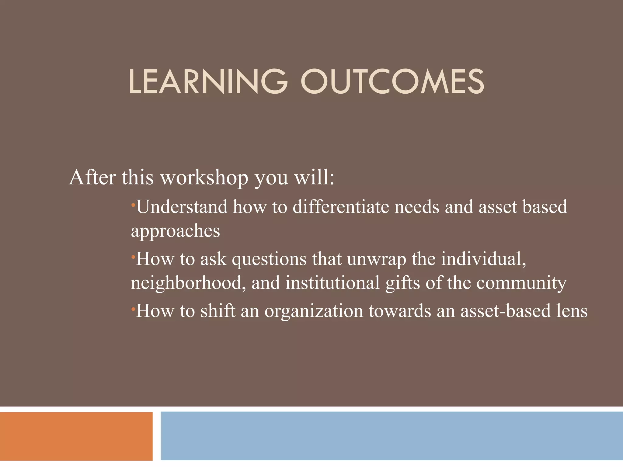 Asset Based Community Development Ppt Business Business And Finance