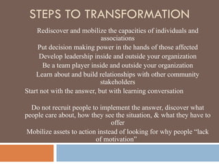 Asset Based Community Development | PPT