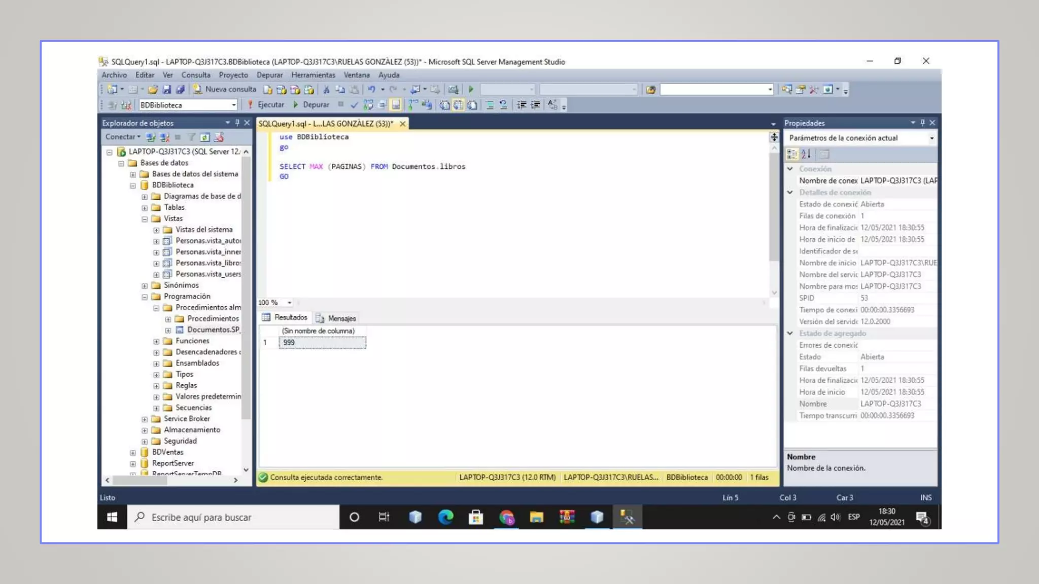 Vistas procedimientos y funciones en la base de datos sql server | PPT