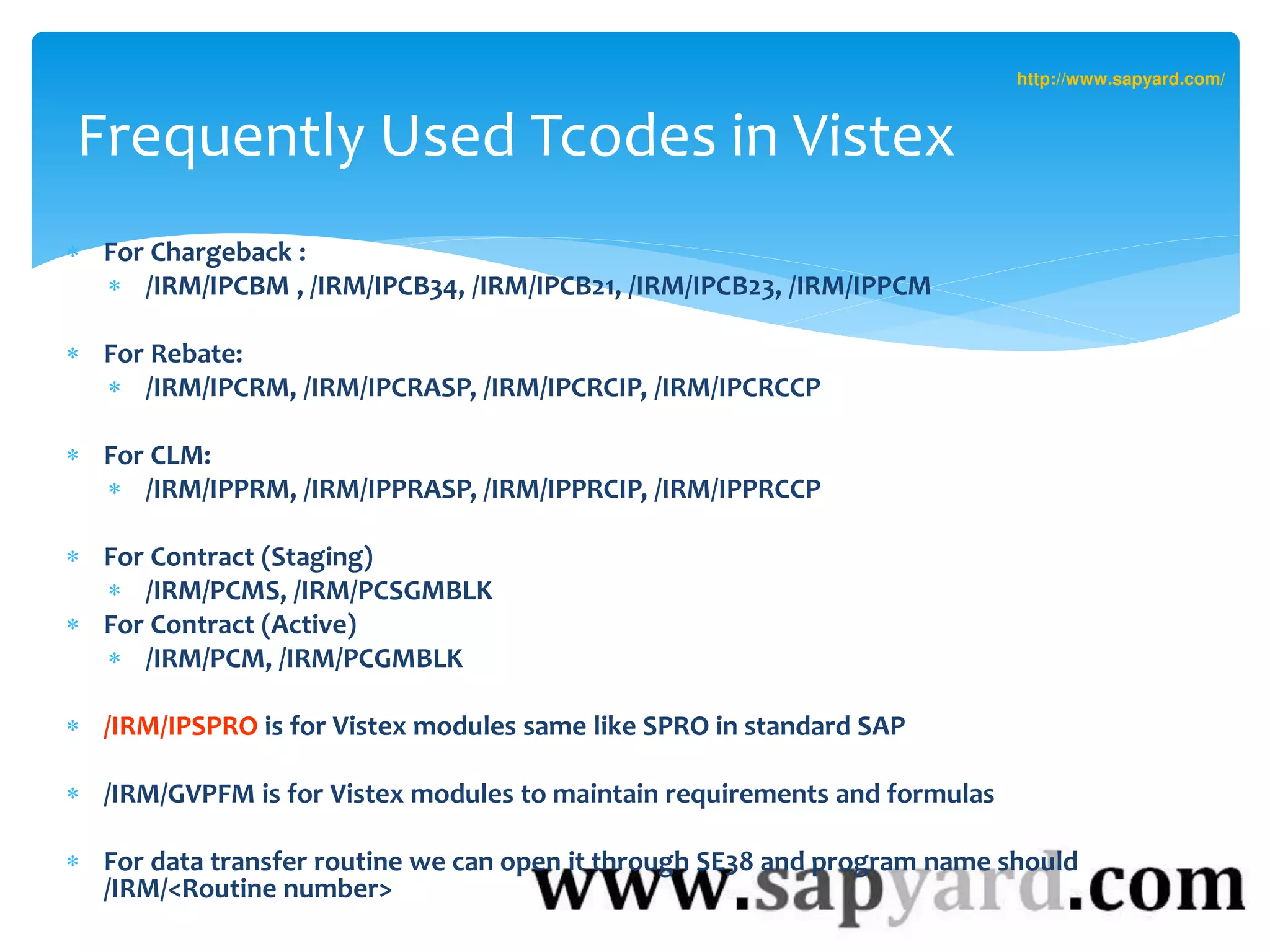 Quick Help in Vistex Technical | PDF