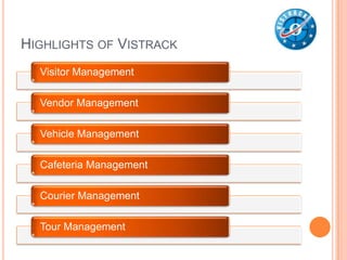 Visitor Tracking and Management system | PPTX