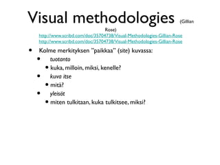 Visuaaliset metodit | PPT