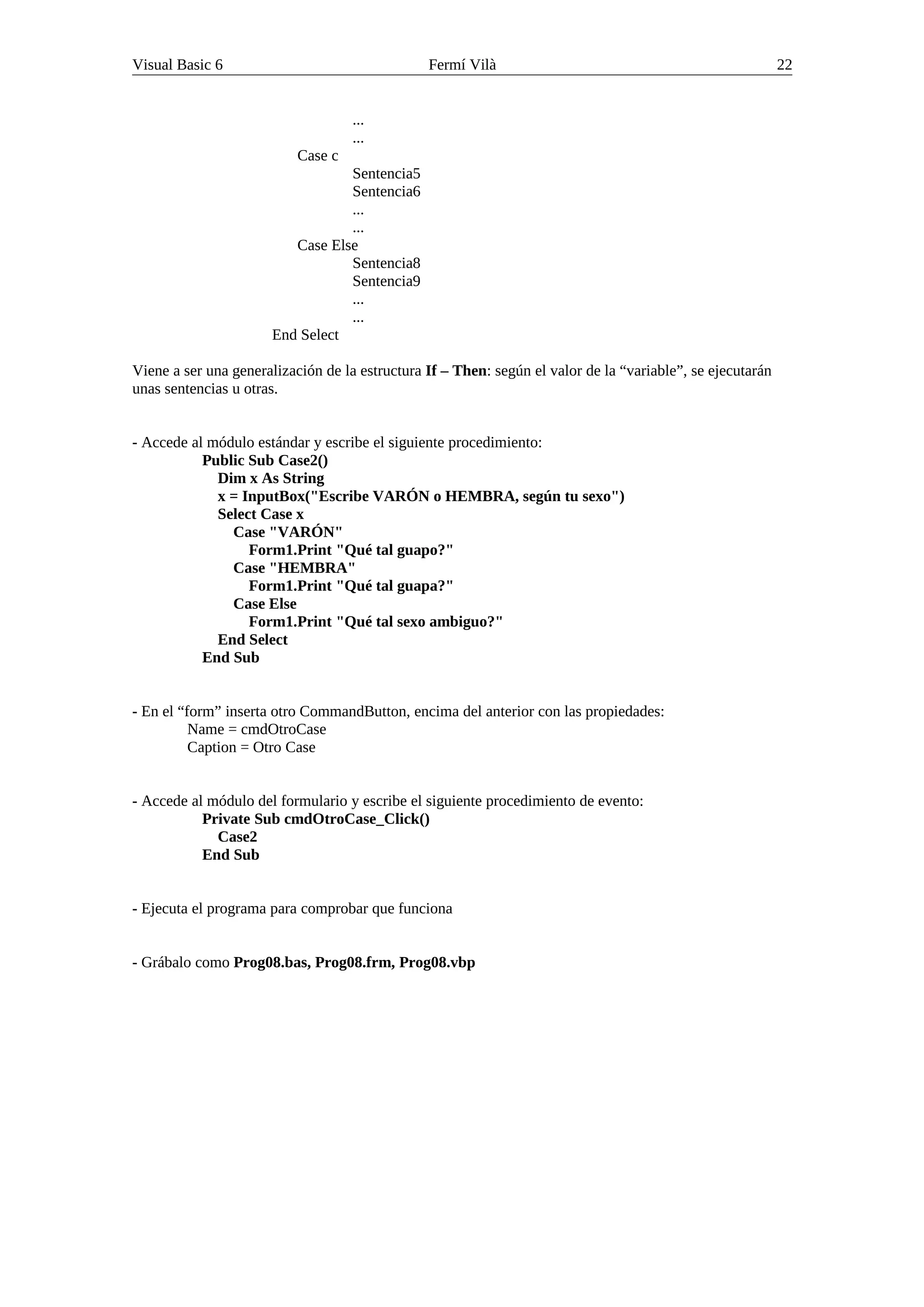 Tutorial de Visual basic | PDF