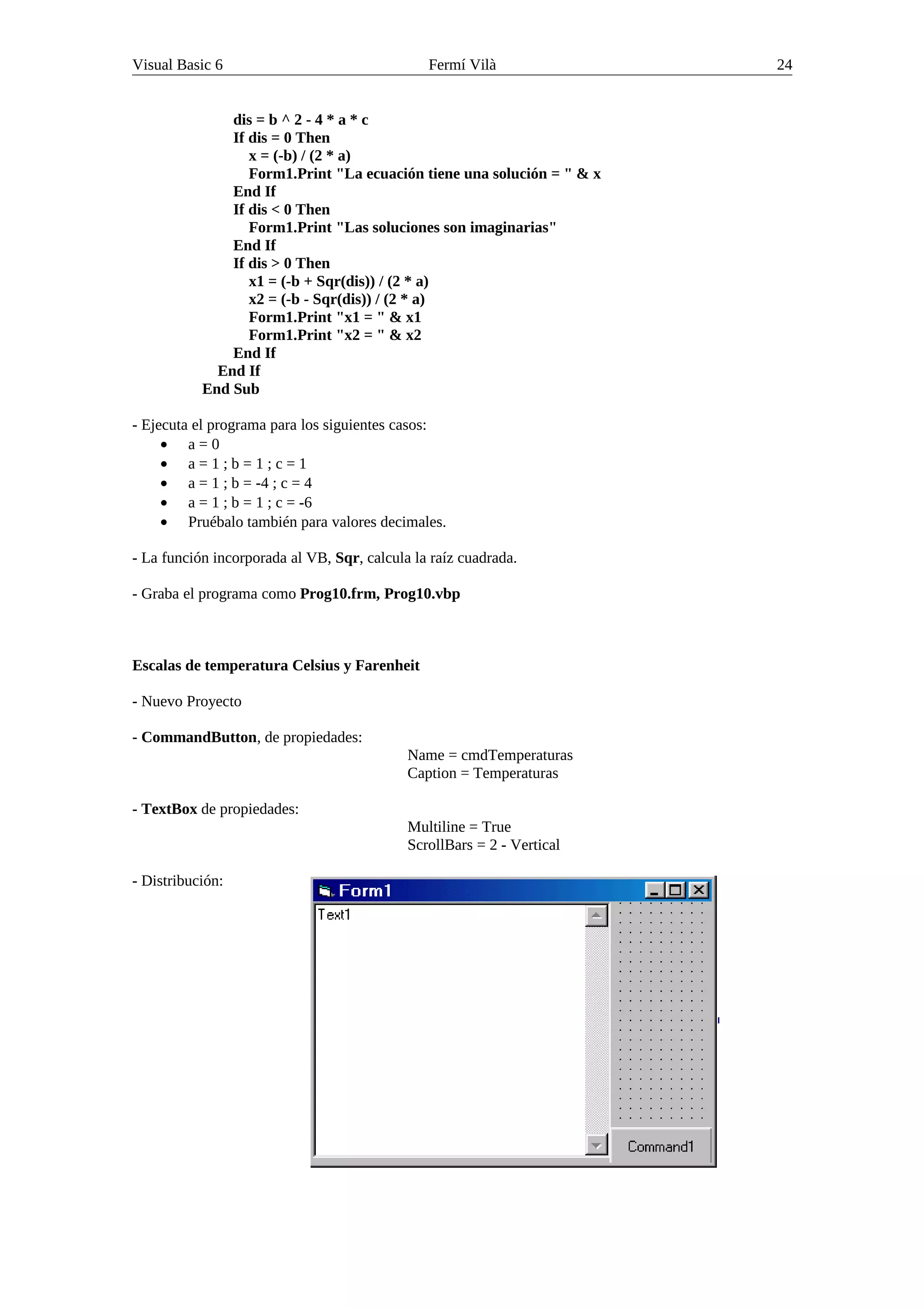 Tutorial de Visual basic | PDF