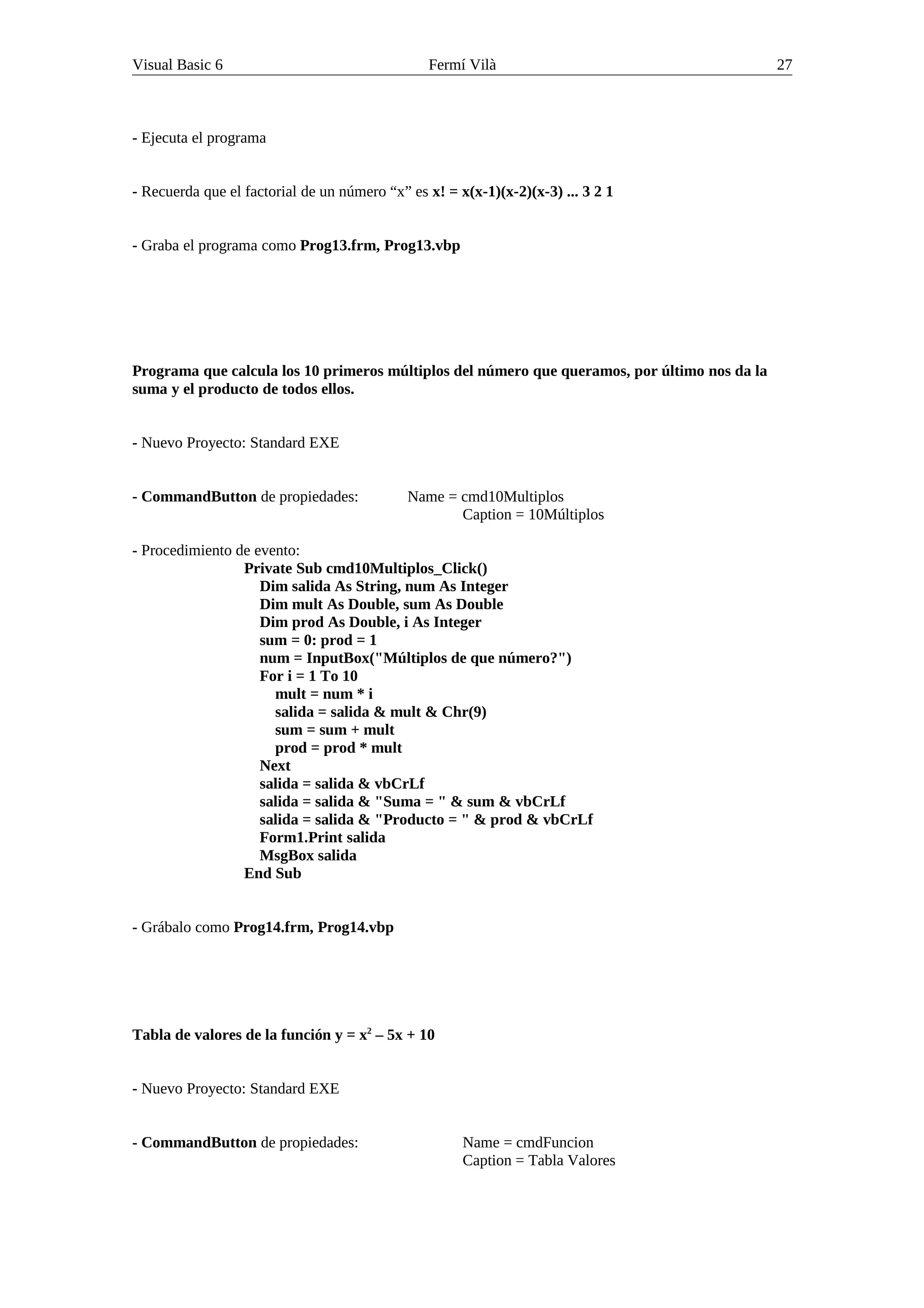 Tutorial de Visual basic | PDF