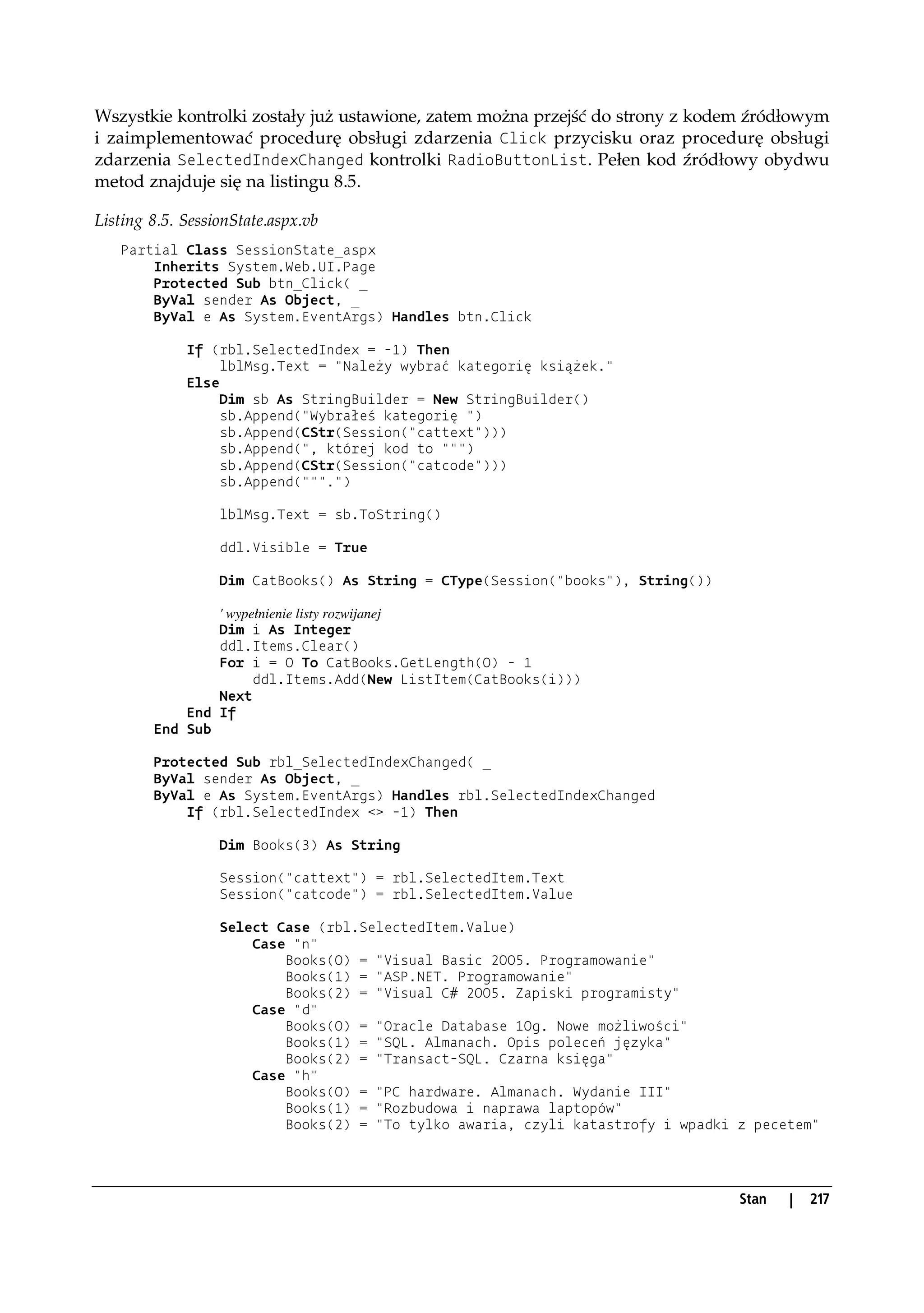 Visual Basic 2005. Programowanie | PDF