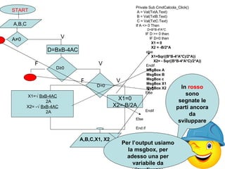 Visual Basic, Equazioni Sec Grado | PPT | Programming Languages | Computing