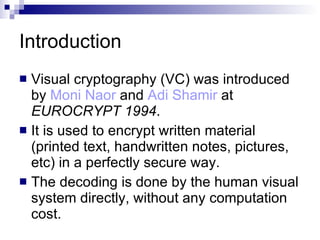 Visual Cryptography | PPT