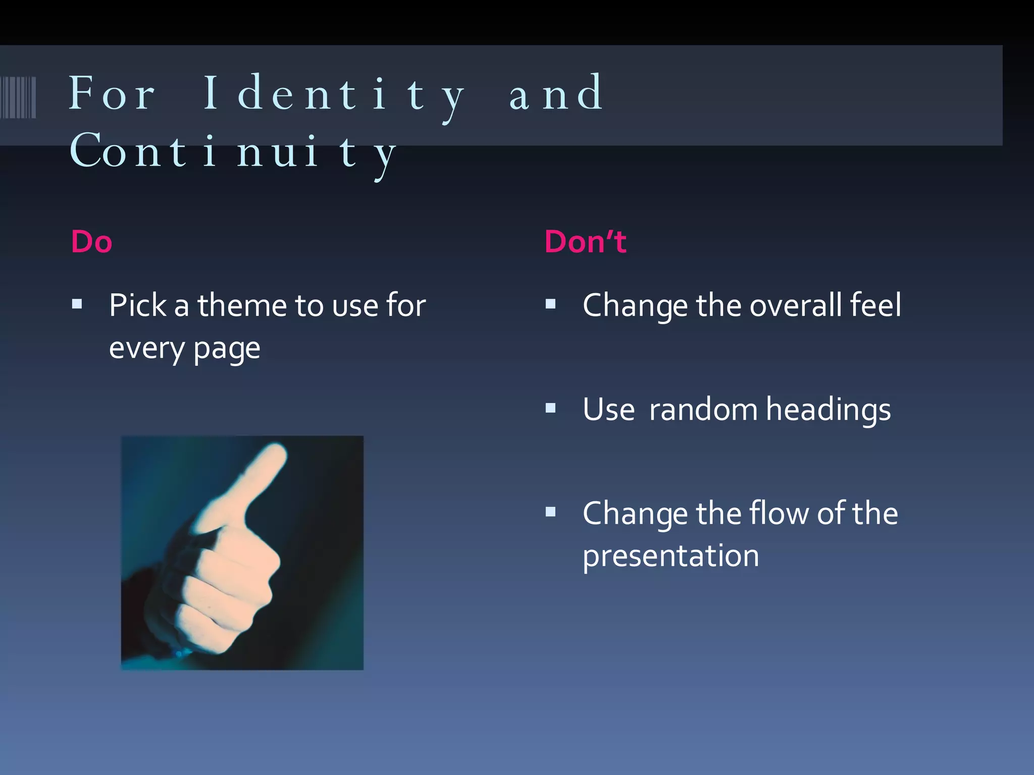 Do\'s and Dont\'s of Visual Design | PPT