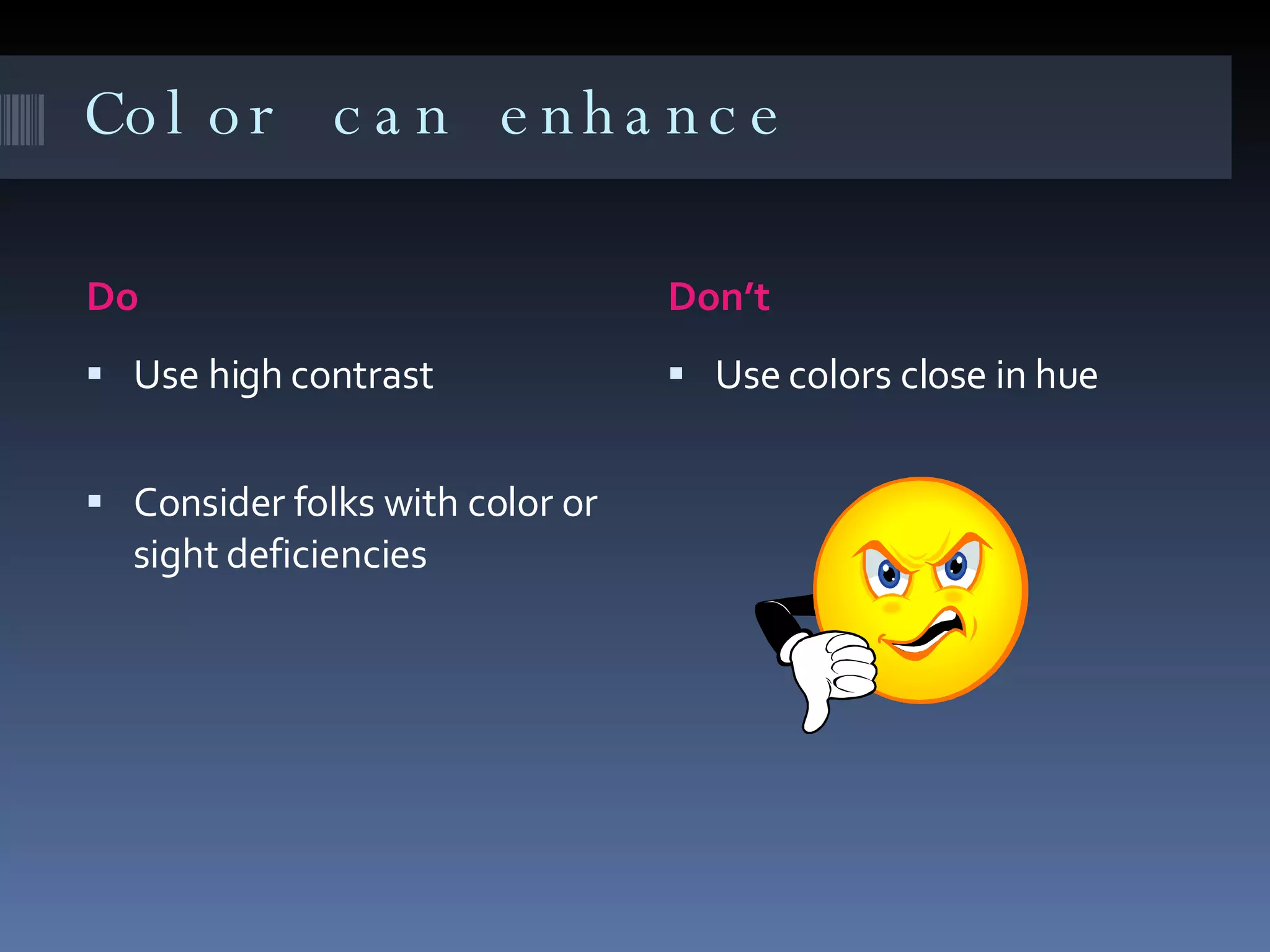 Do\'s and Dont\'s of Visual Design | PPT