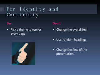 Do\'s and Dont\'s of Visual Design | PPT