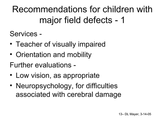 Visual field testing in pediatrics | PPT