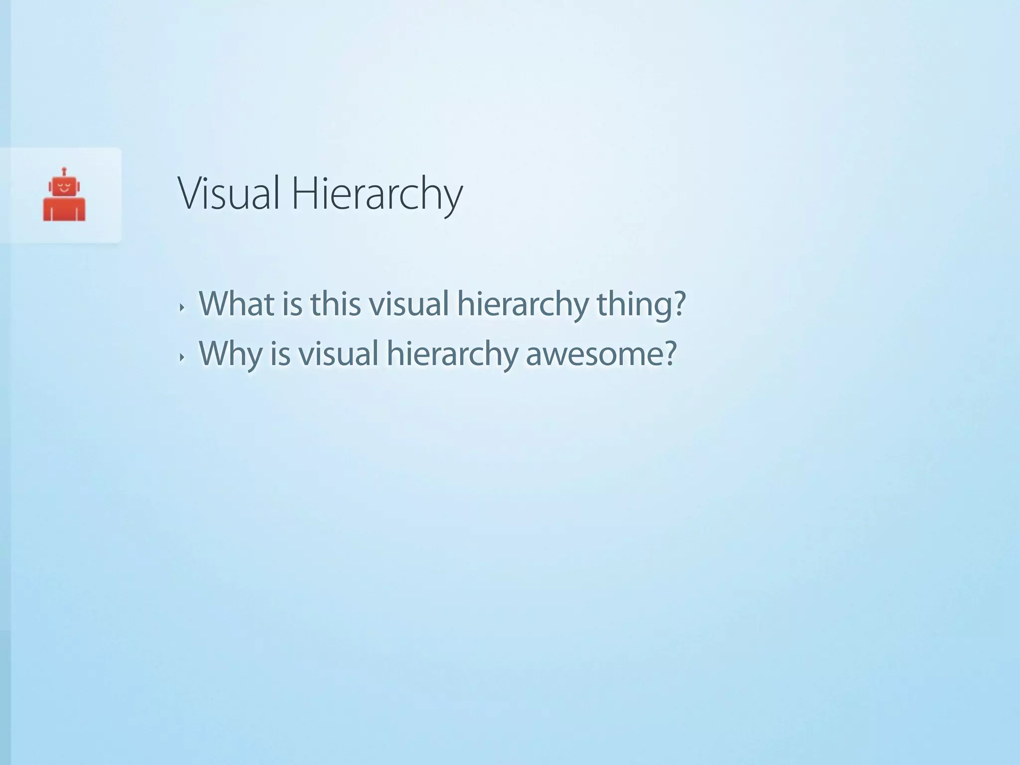 Visual Hierarchy 1, 2, 3 | PPT
