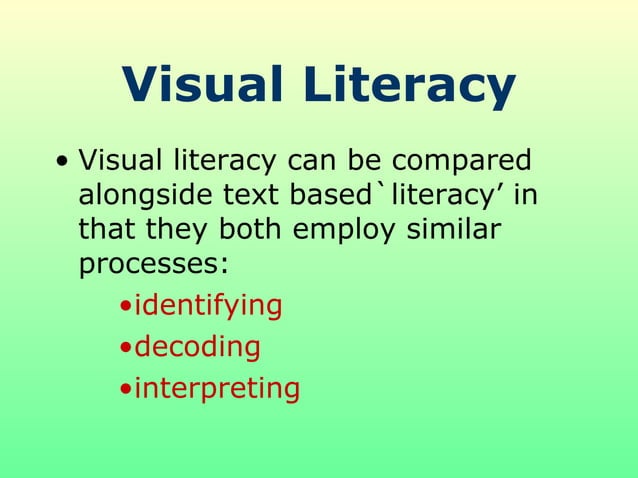 Geography: Visual literacy | PPT