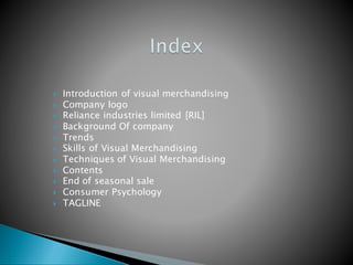 Visual Merchandising Case Study of Reliance Trends | Ankita | DSIFD ...