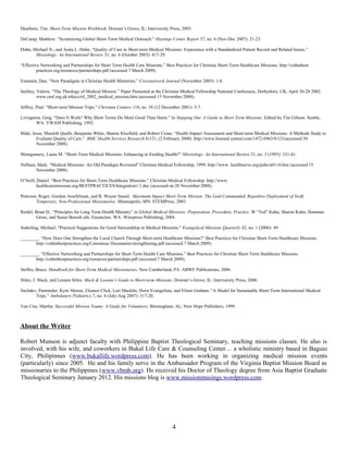 Medical Missions 1: Visual Model for Christian Relief and Development | PDF