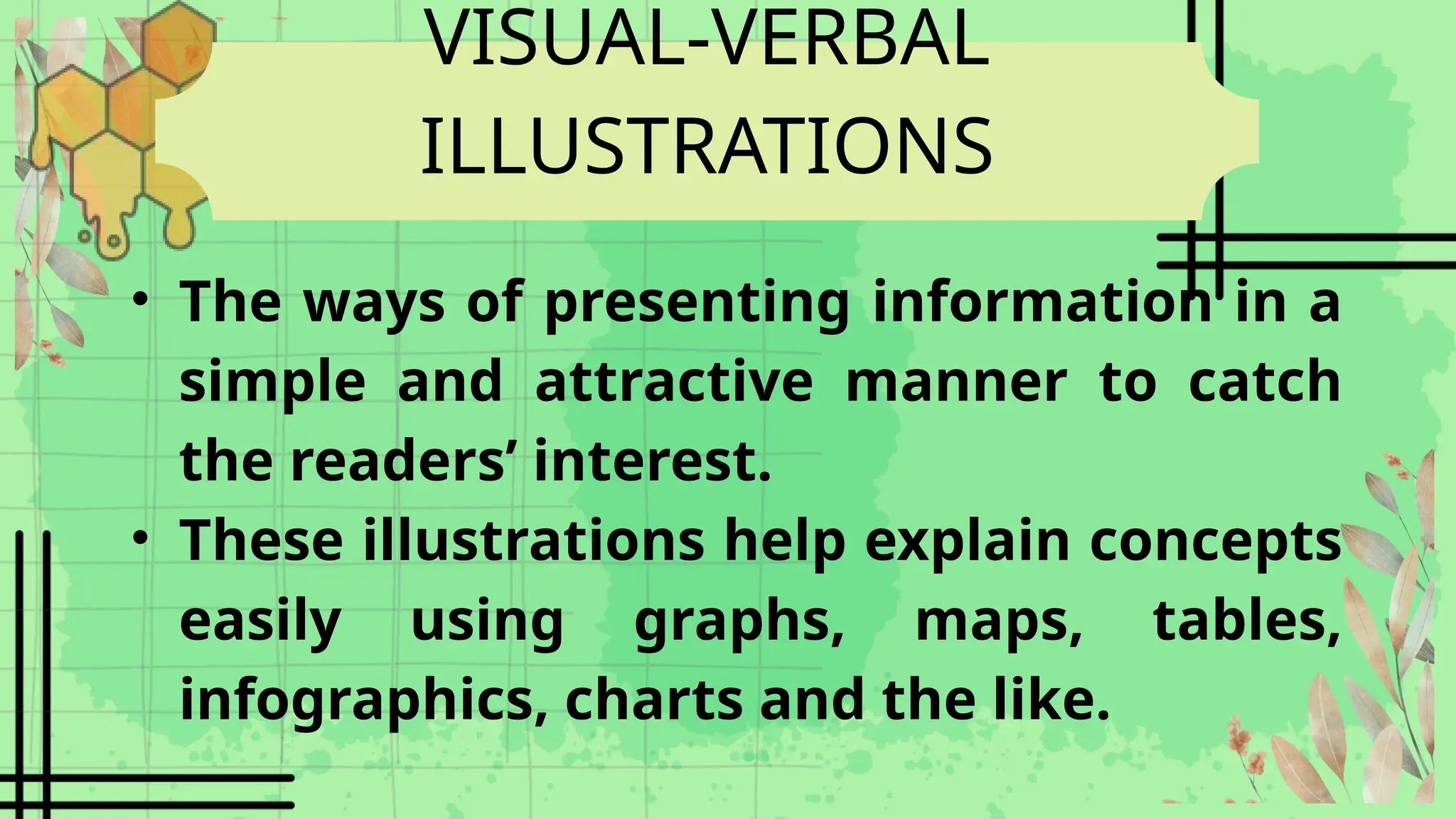 Visual and verbal illustrations - grade 8 q2 | PPT
