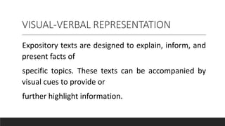 IDENTIFYING VISUAL-VERBAL ELEMENTS IN TEXT | PPTX