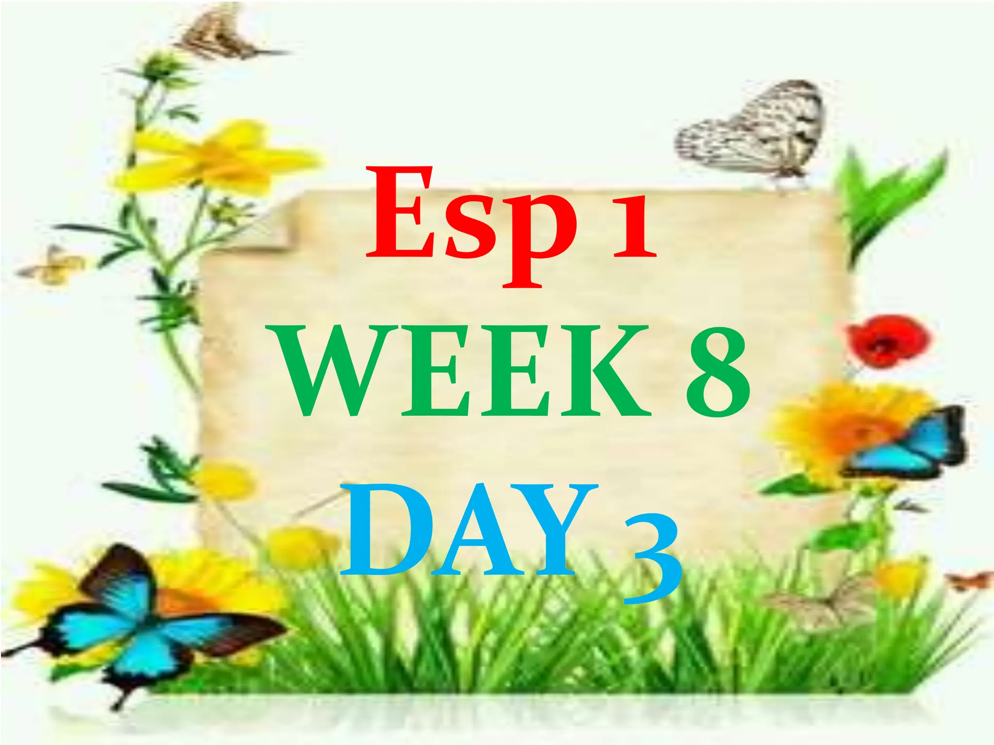 Powerpoint presentation for grade one class in different learning areas ...