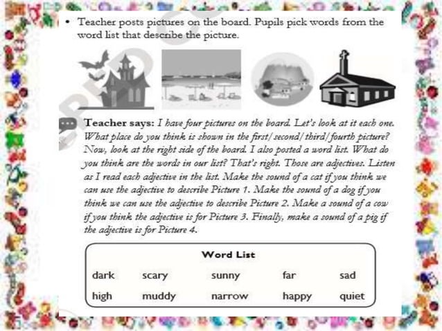 Powerpoint presentation for grade one class in different learning areas ...