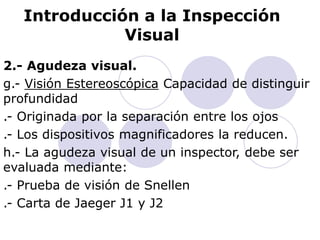Visual2 Inspección Visual | PPT