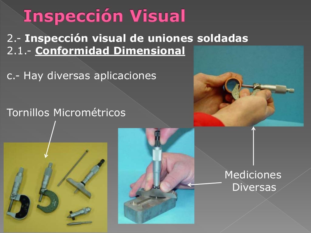 Inspección Visual Manual : Manual para la inspección visual de ...