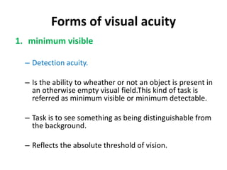 Visual Acuity | PPTX
