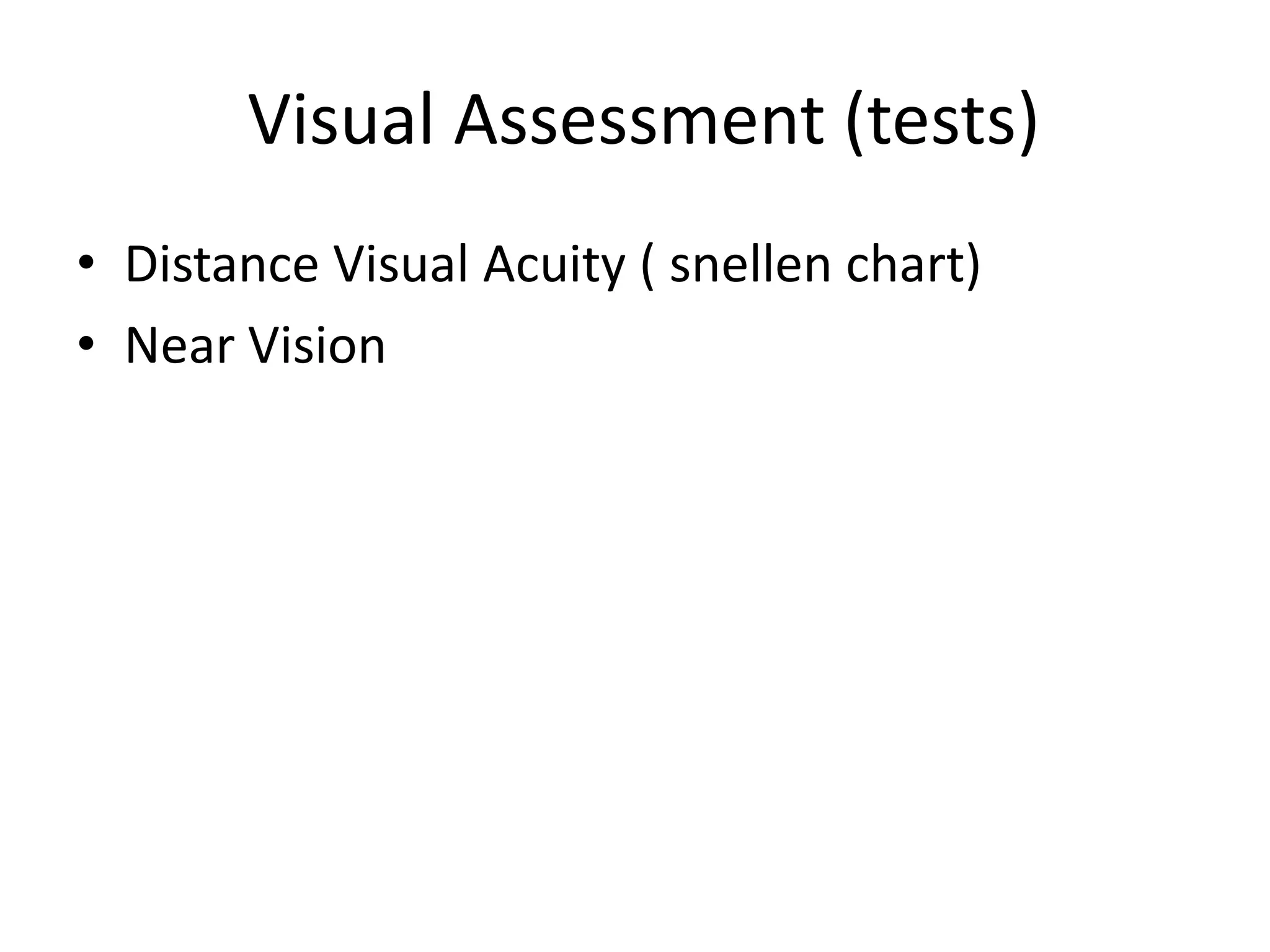 Visual acuity | PPTX