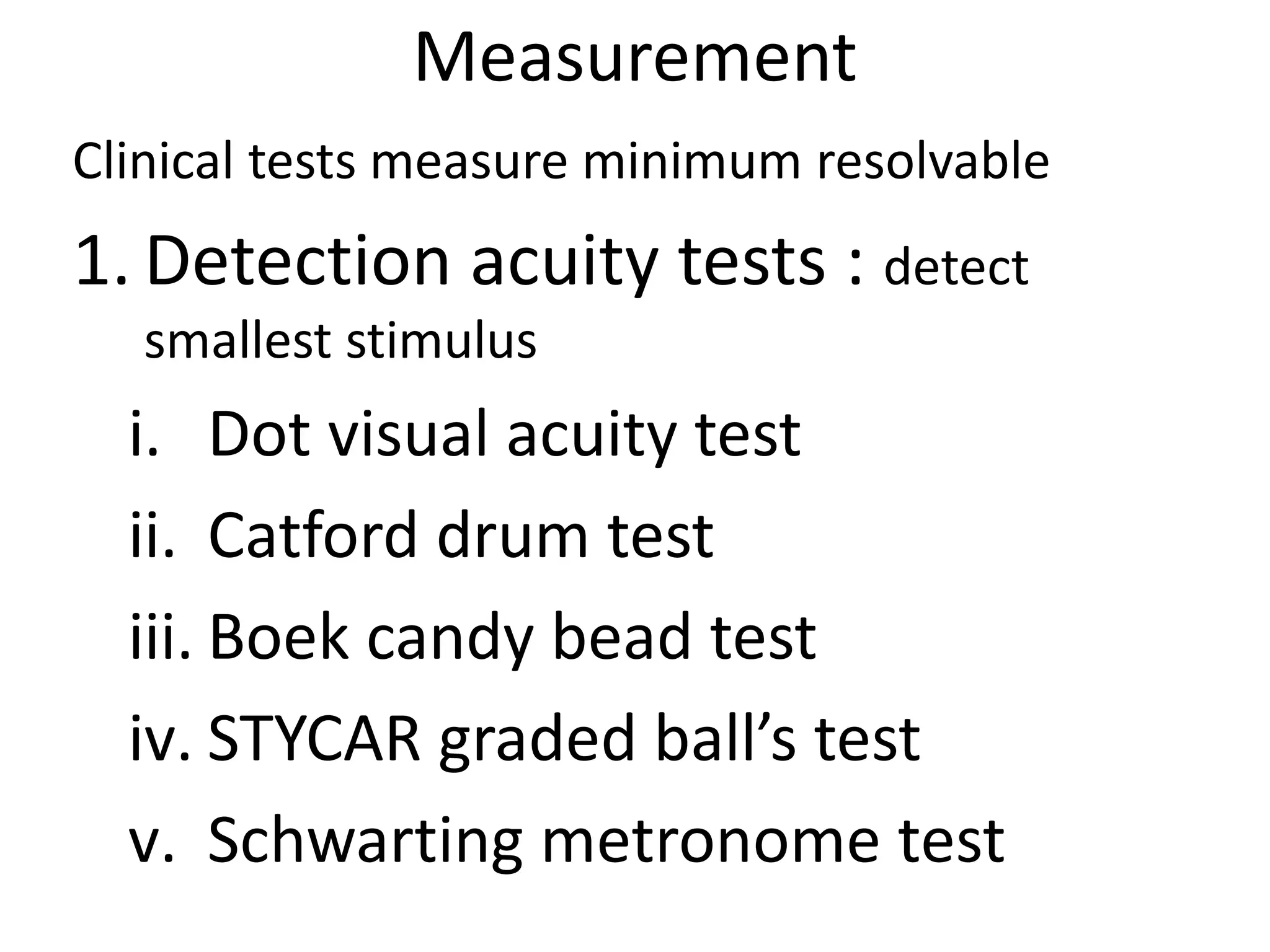 Visual acuity | PPTX