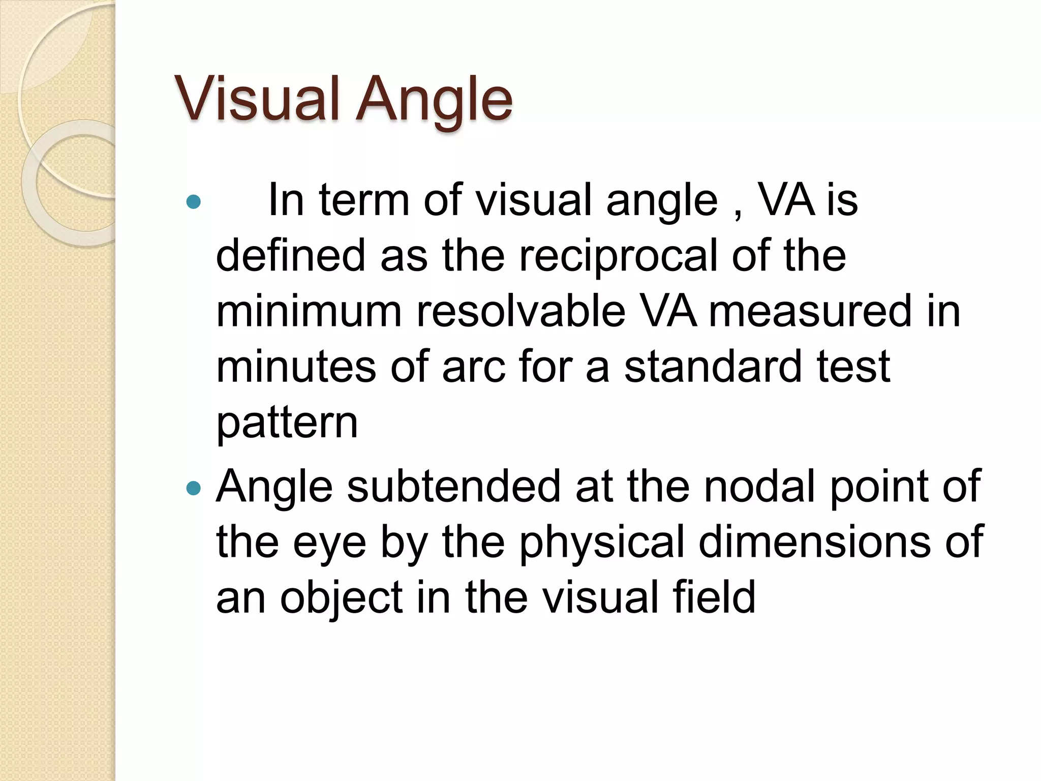 Visual acuity | PPTX