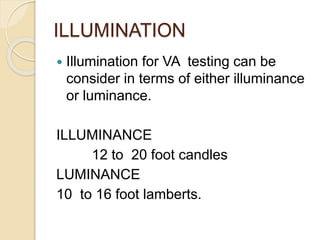 Visual acuity | PPTX