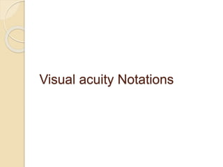 Visual acuity | PPTX