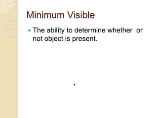 Visual acuity | PPTX | Eye and Vision Conditions | Diseases and Conditions