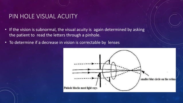 Visual acuity | PPTX | Eye and Vision Conditions | Diseases and Conditions